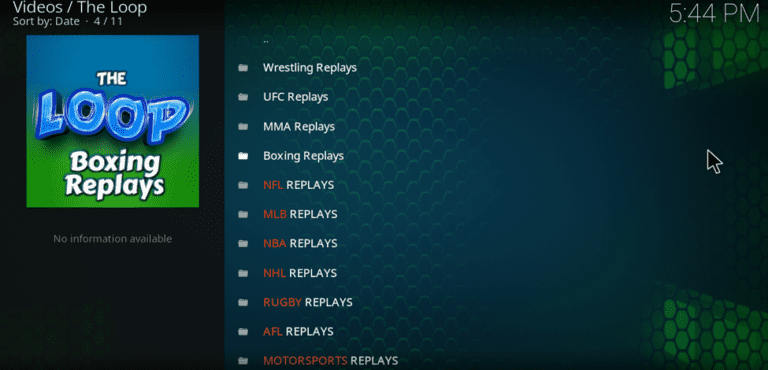 Updated Guide to Install The Loop Kodi Addon - Free Sports TV and Fight ...